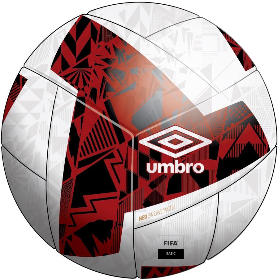 UMBRO Neo Swerve Match FB Vit/Röd 5 Fotboll FIFA Basic - scantrade.se